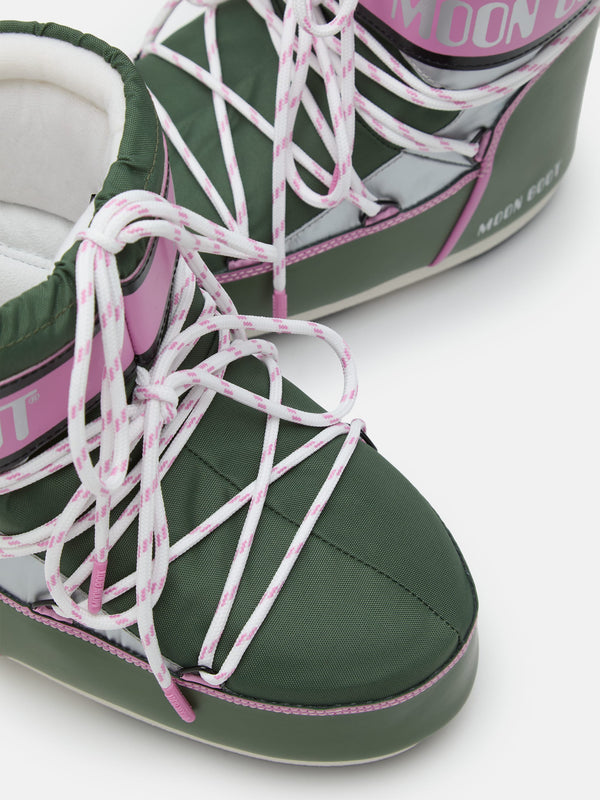 ICON LOW SPACE RACING GREEN BOOTS