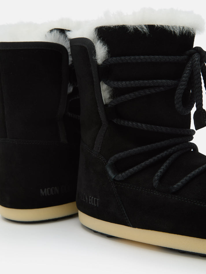 EVX BLACK BOOT SUEDE & SHEARLING BOOTS