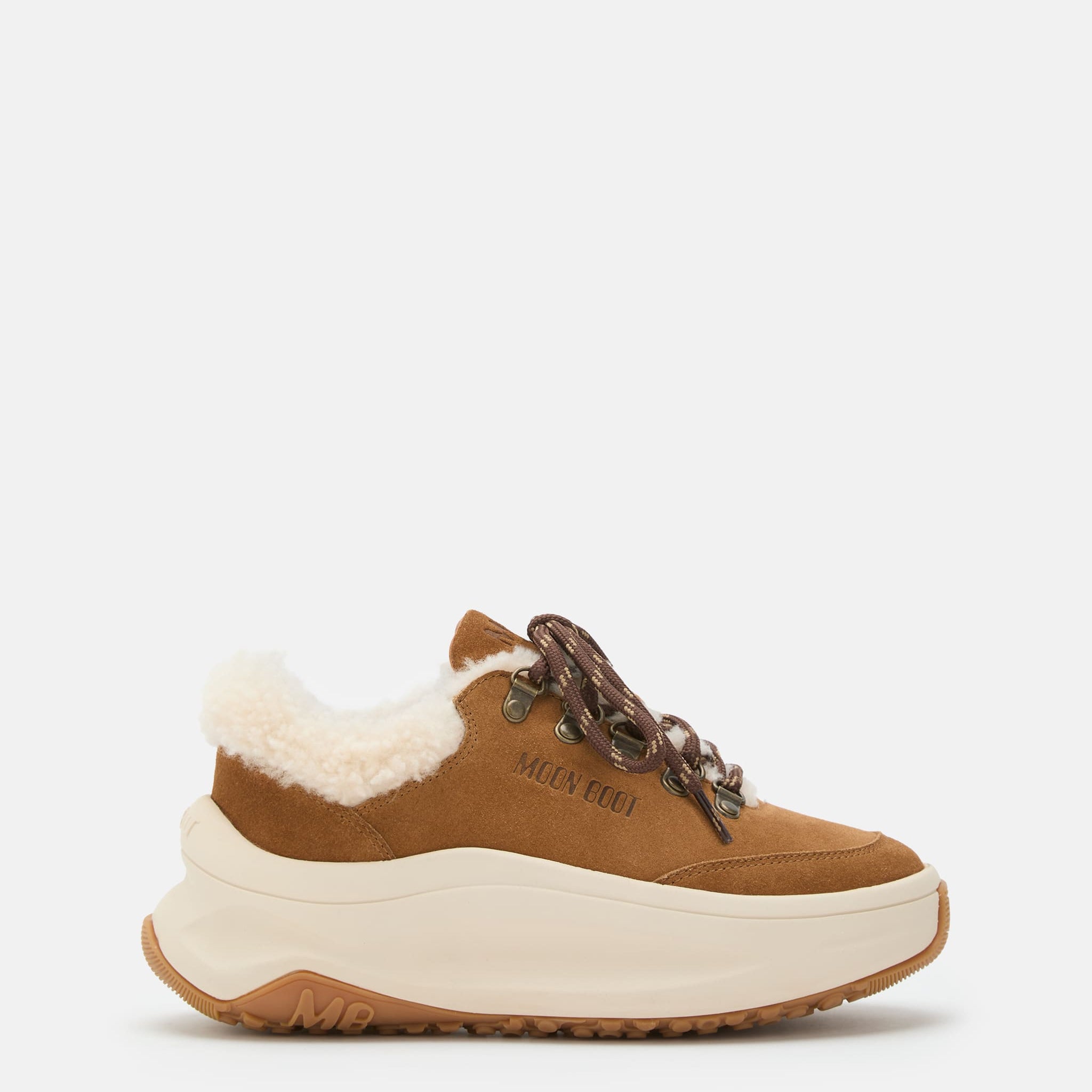 MOON247 CITY BROWN SHEARLING SNEAKERS